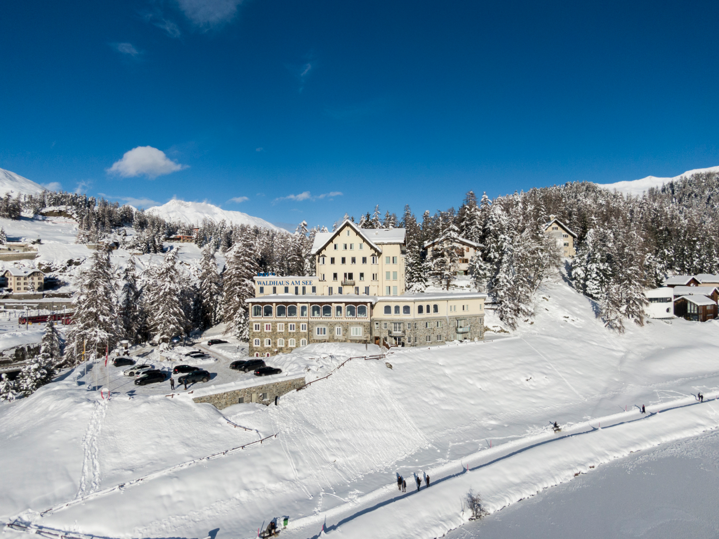 Glamping above Lake St. Moritz
